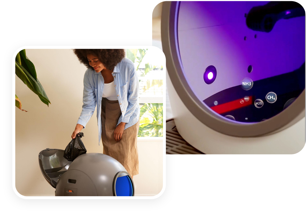 Els Pet Self-Cleaning Litter Box - Automatic, Odor-Free & Health ...