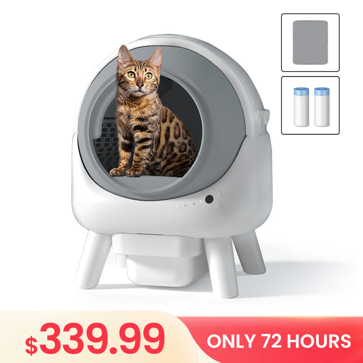 Els Pet Orbitie ,Self Cleaning,Automatic Litter Box For Cats – elspet-us