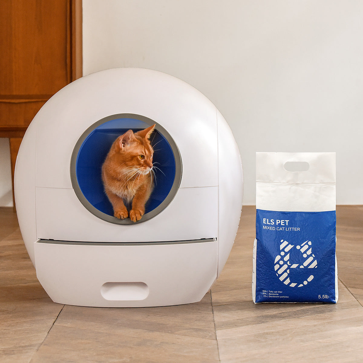 ELS PET Clumping Cat Litters 2 Packs, Strong 3 in 1 Mixed Cat Litter ...