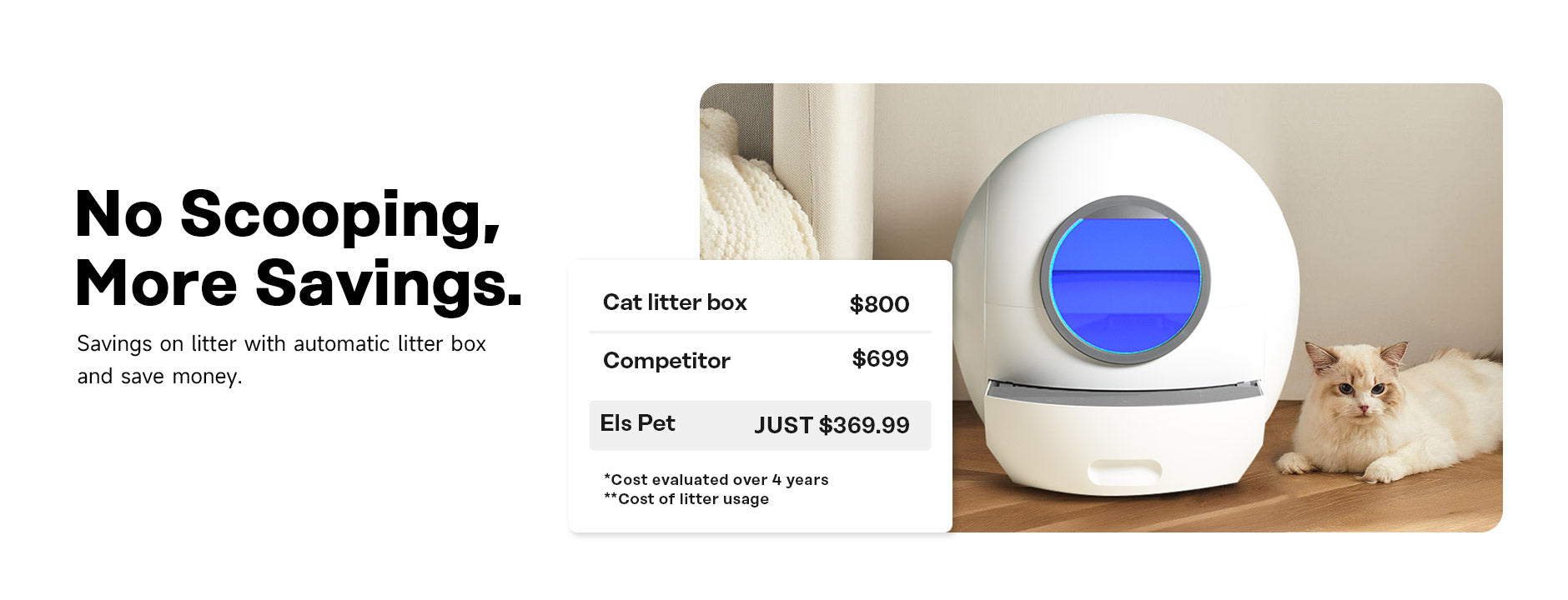 elspet Cat Litter Box